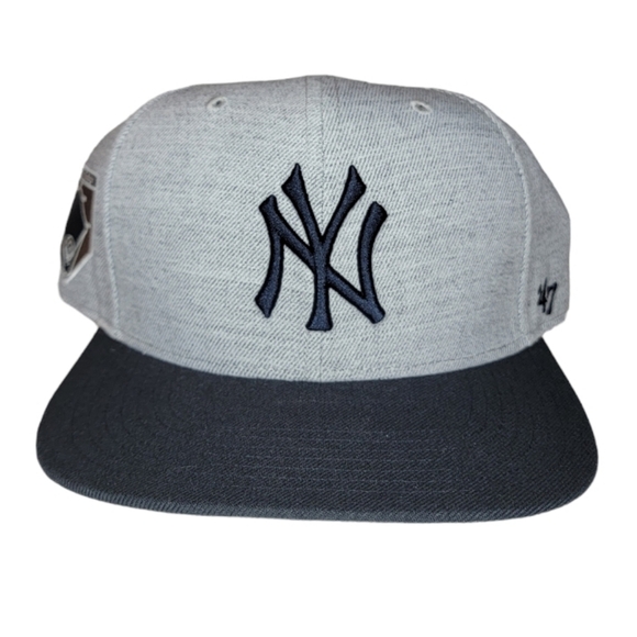 '47 | Accessories | New York Yankees 47 Snapback Hat In Gray W Navy ...
